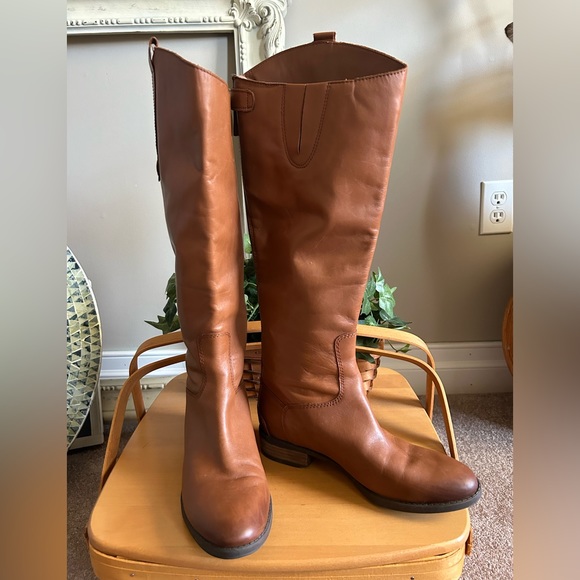 Sam Edelman | Shoes | Sam Edelman Brown Leather Penny Boots Womens Size ...